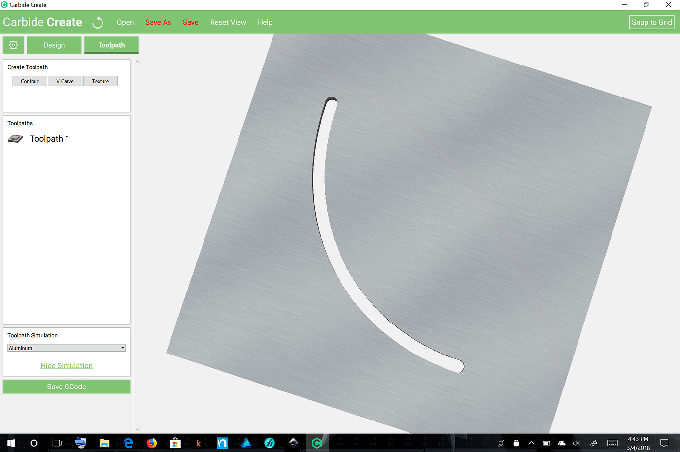 Easy Way Of Just Cutting An Arc Carbide Create Carbide 3d Community Site 