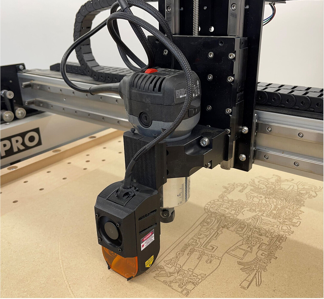 Jtech 7W laser fitted to Shapeoko Pro - Shapeoko Pro - Carbide 3D ...