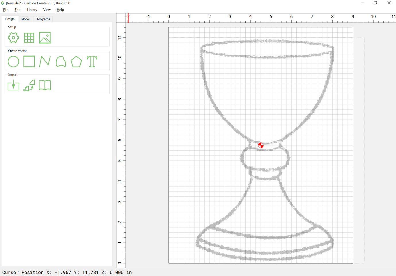 How to draw a chalice from a line drawing - Tutorials - Carbide 3D ...