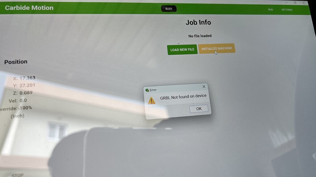 Error Grbl Not Found On Device Carbide 3d Community Site 