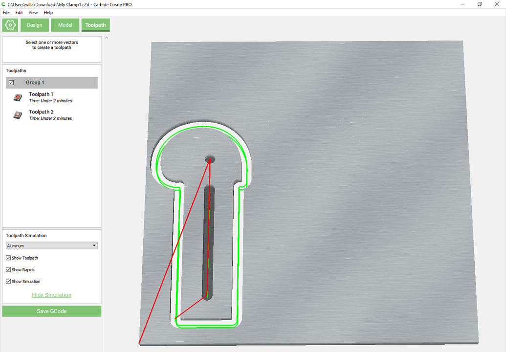 Carbide create toolpath issue - Shapeoko - Carbide 3D Community Site Carbide create toolpath issue - Shapeoko - Carbide 3D Community Site