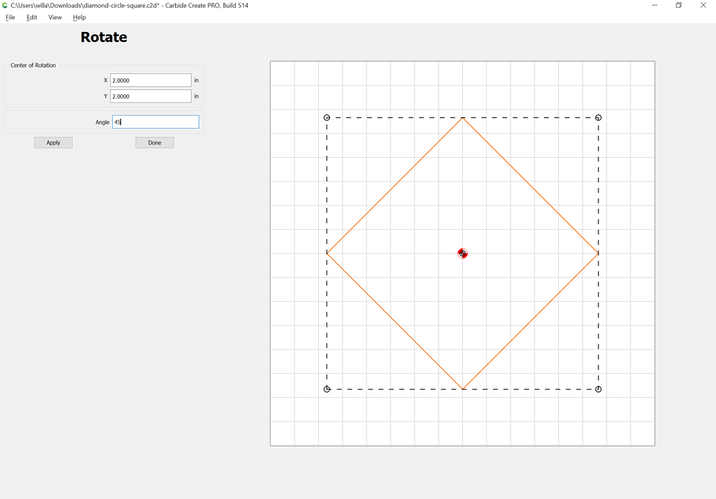 Diamond-Circle-Square Calibration file - Tutorials - Carbide 3D ...