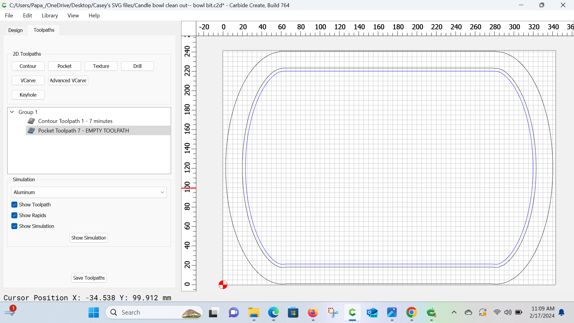 Empty toolpath After adding new bit - Carbide 3D Community Site Empty toolpath After adding new bit - Carbide 3D Community Site