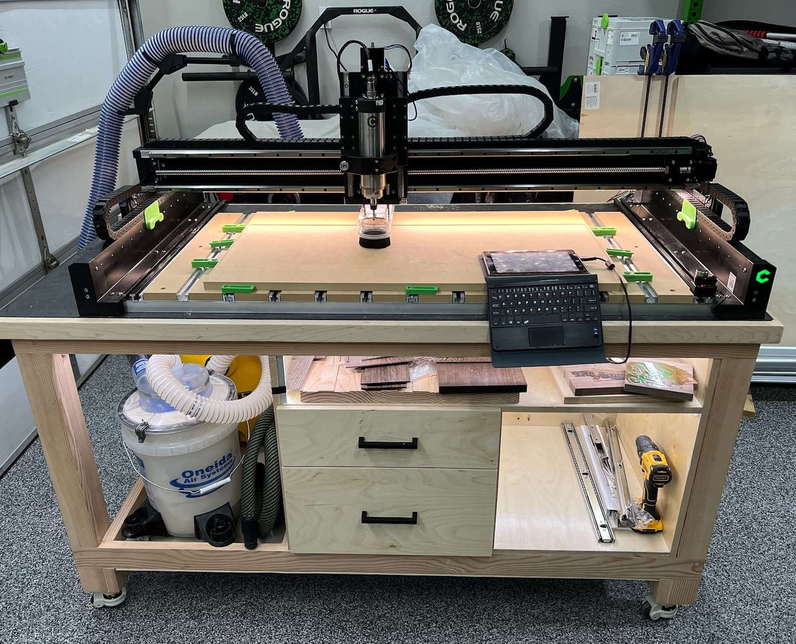 What are your thoughts on placing a CNC machine on a table with casters ...