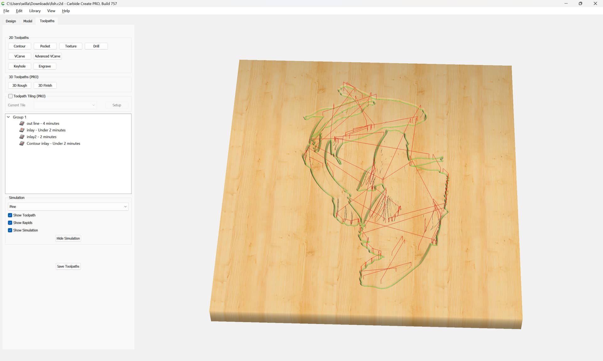 Reading One Toolpath Carbide Create Carbide 3d Community Site